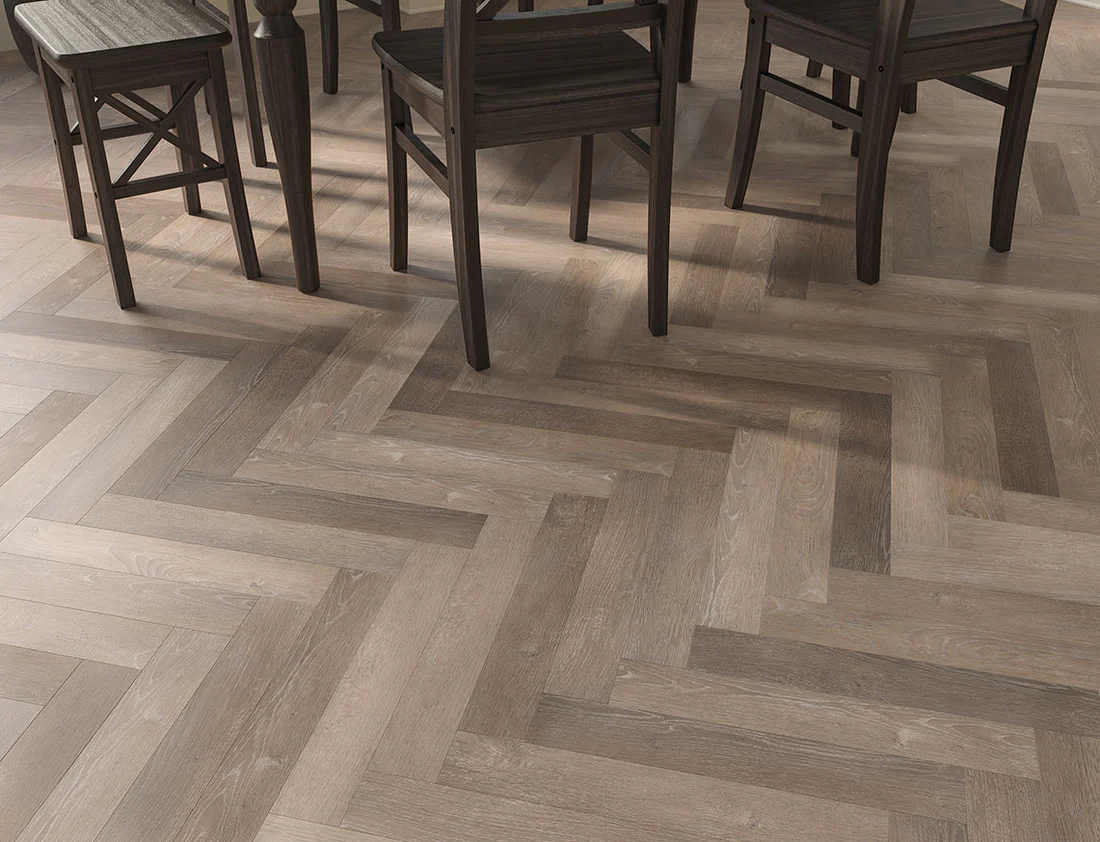 Canopy Hamilton 2mm Soft Truffle Oak Herringbone LVT | Infinity Furnishing